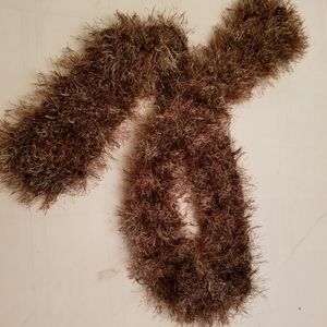 Hand Crafted | Accessories | Handmade Fuzzy Scarf With Teal Accents ...